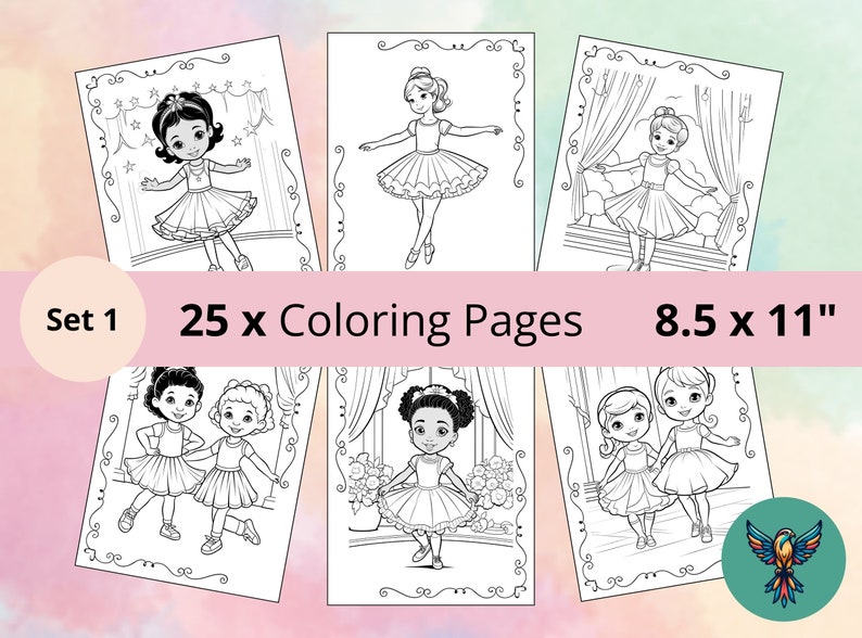 25 X Ballet Coloring Pages, Ballerina Coloring Pages, Cute and Adorable ...