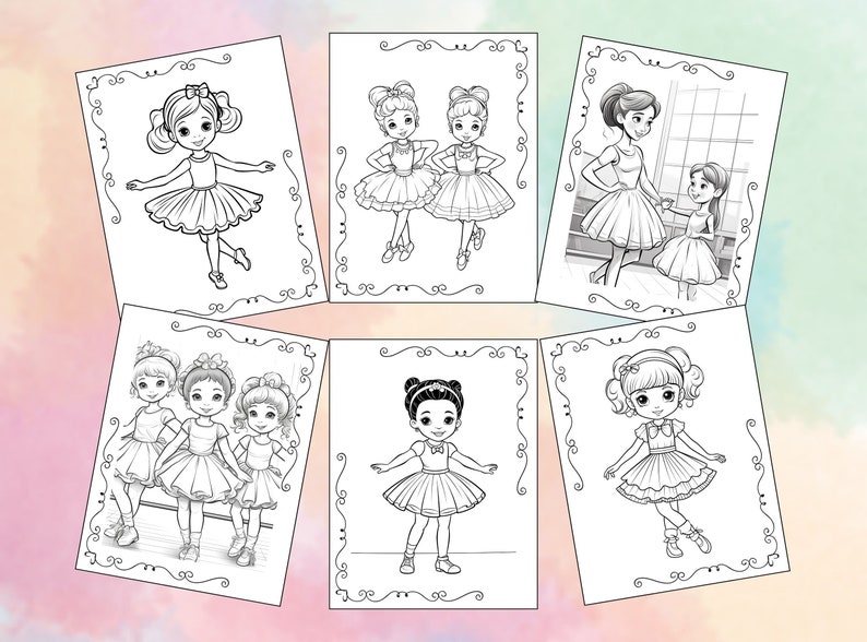 25 X Ballet Coloring Pages, Ballerina Coloring Pages, Cute and Adorable ...