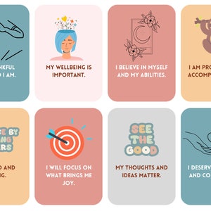 Self-compassion Affirmation Cards - Etsy