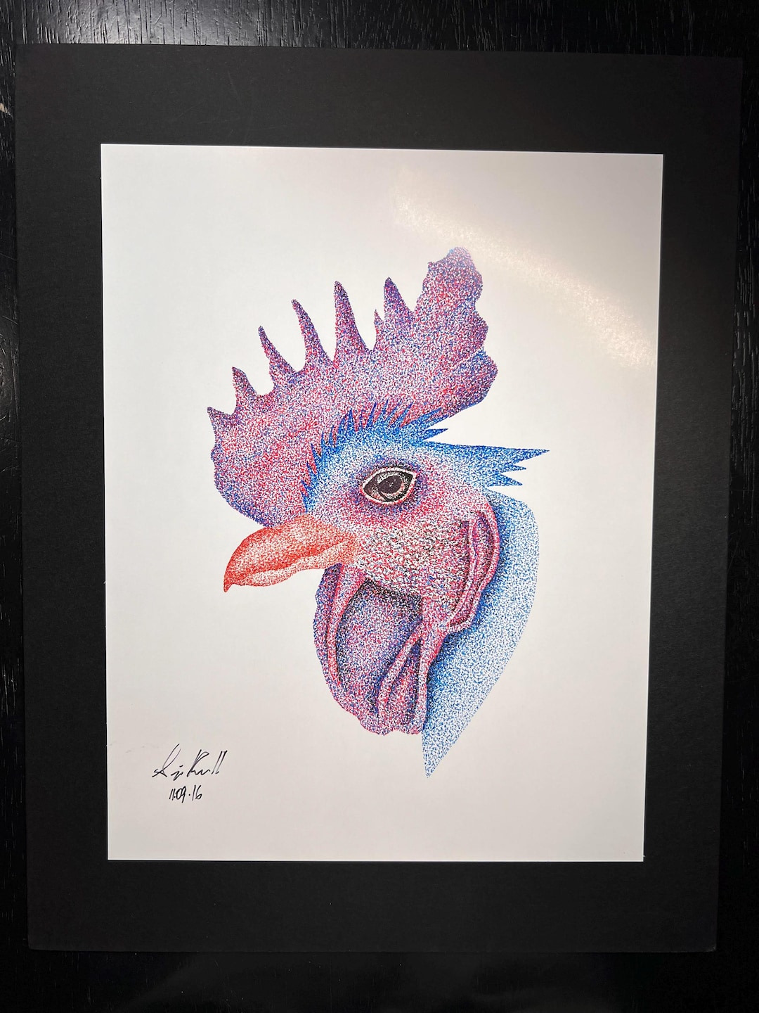 Rooster Art, Color Artwork, Animal Art, Abstract Art, Pointillism Art ...