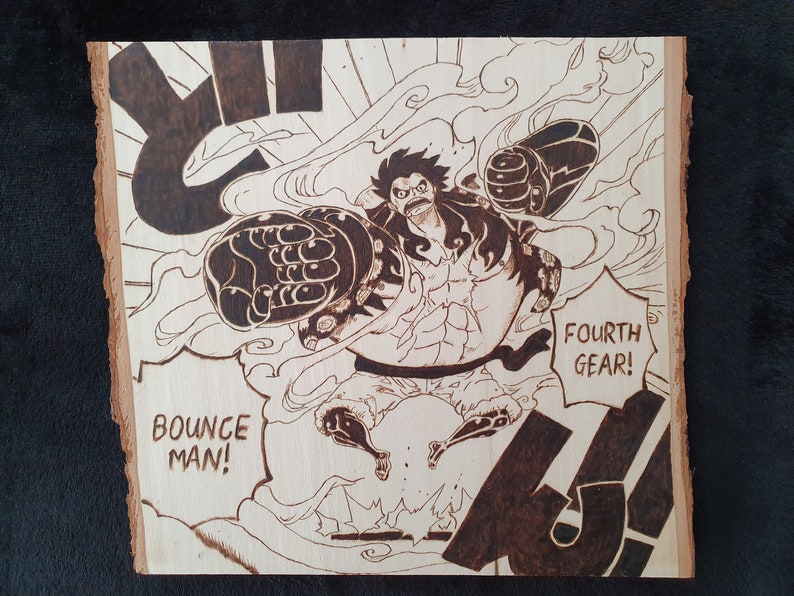 Wood Burned Anime Inspired Art, Available in a Variety of Shapes and ...