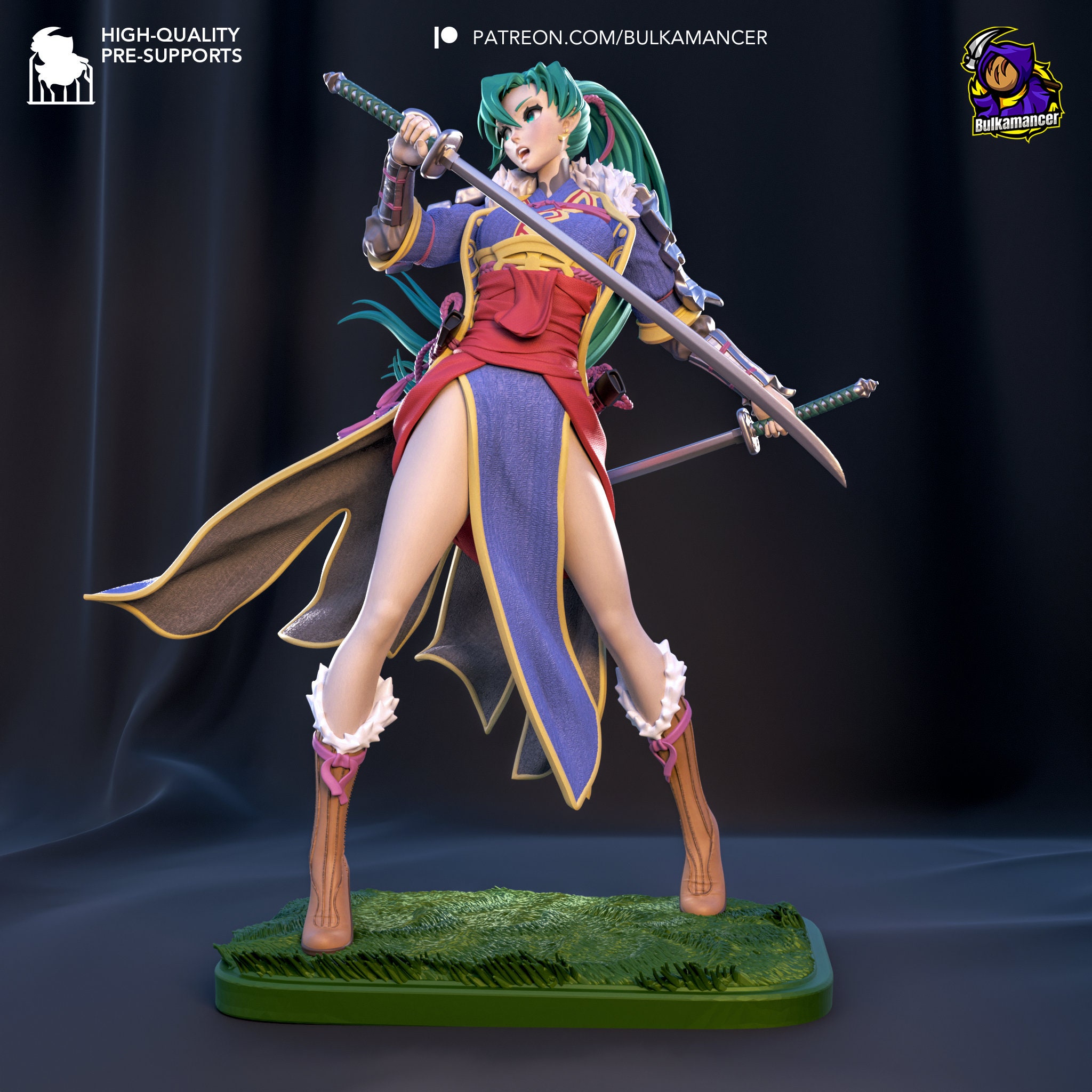 Lyn-fire Emblem 3d Printed Model Unassembled Unpainted - Etsy