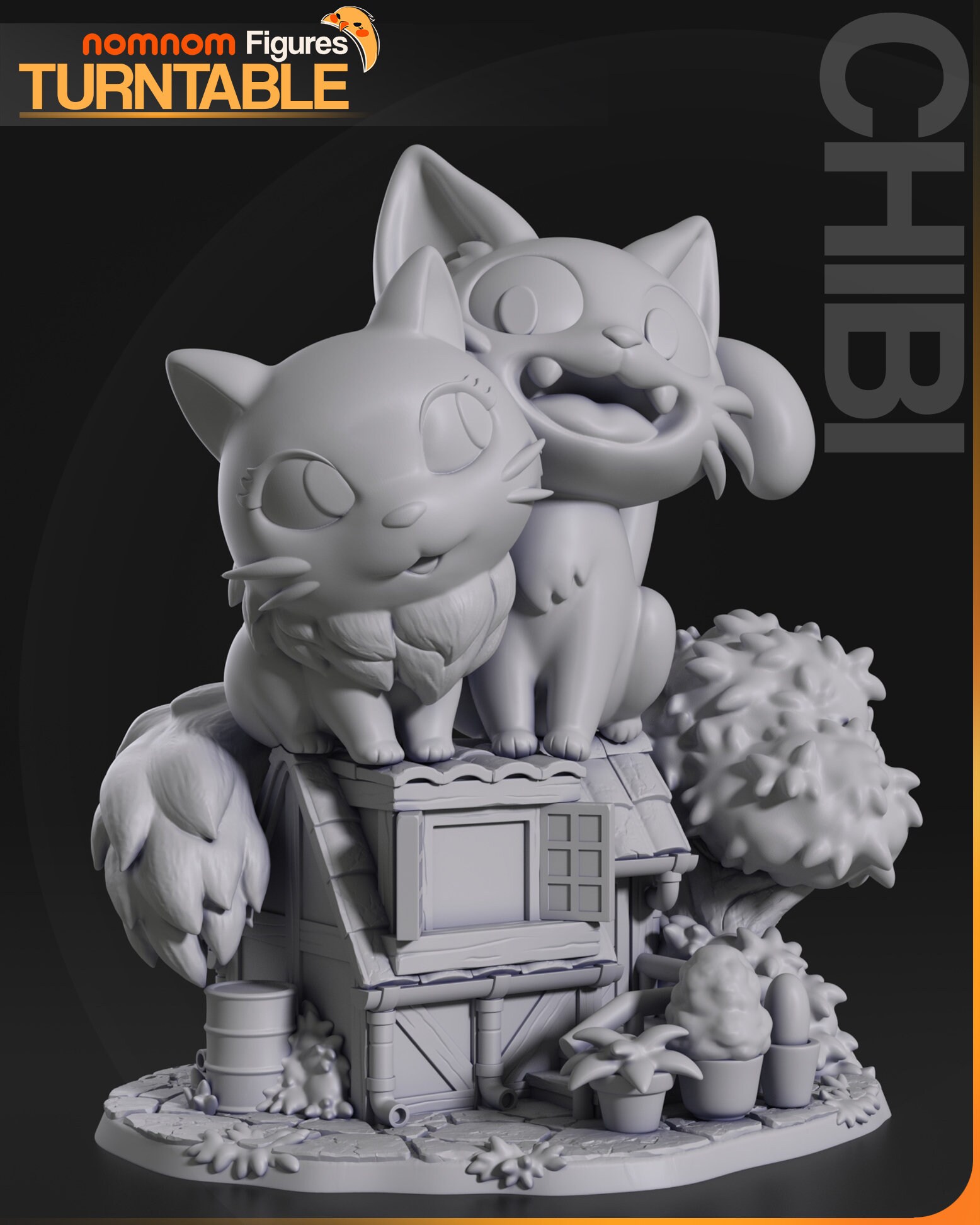 Gigi Chibi-kiki's Delivery Service 3d Printed Model UNASSEMBLED ...