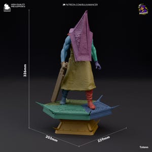 Pyramid Head 3d Printed Model UNASSEMBLED UNPAINTED - Etsy