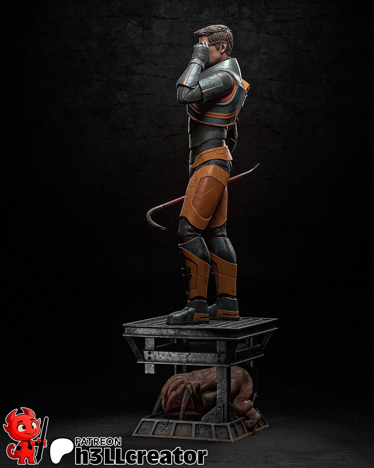 Gordon Freeman 1/12 Scale 3d Printed Model UNASSEMBLED UNPAINTED - Etsy