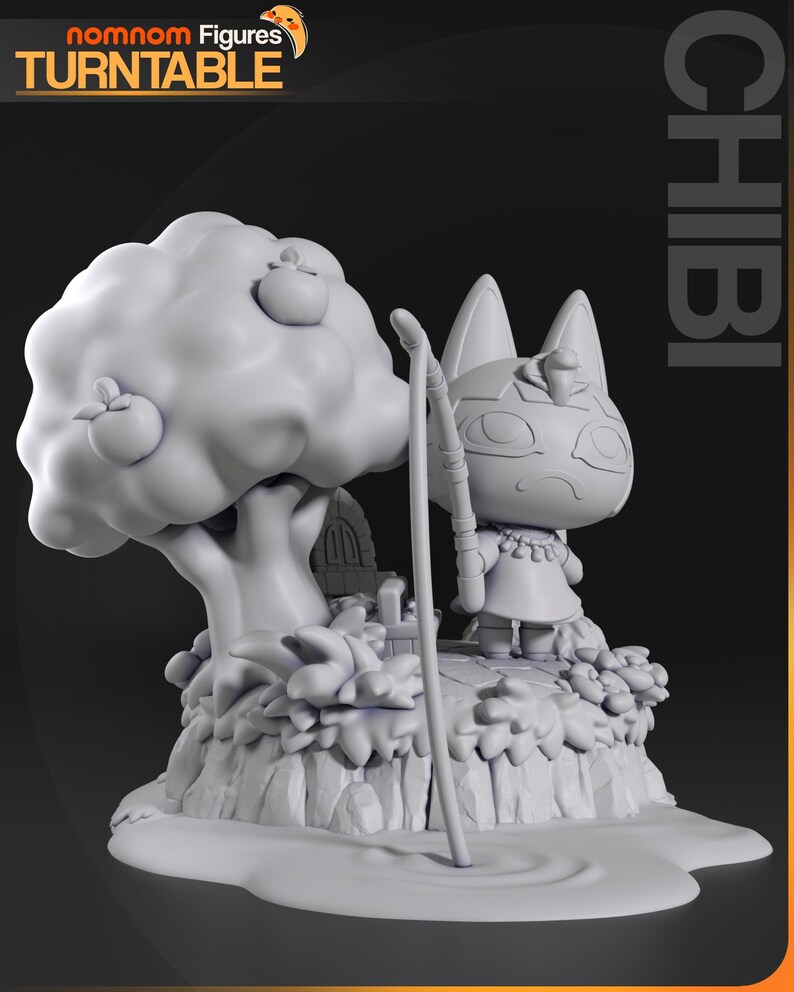 Ankha Chibi 3d Printed Model UNASSEMBLED UNPAINTED - Etsy