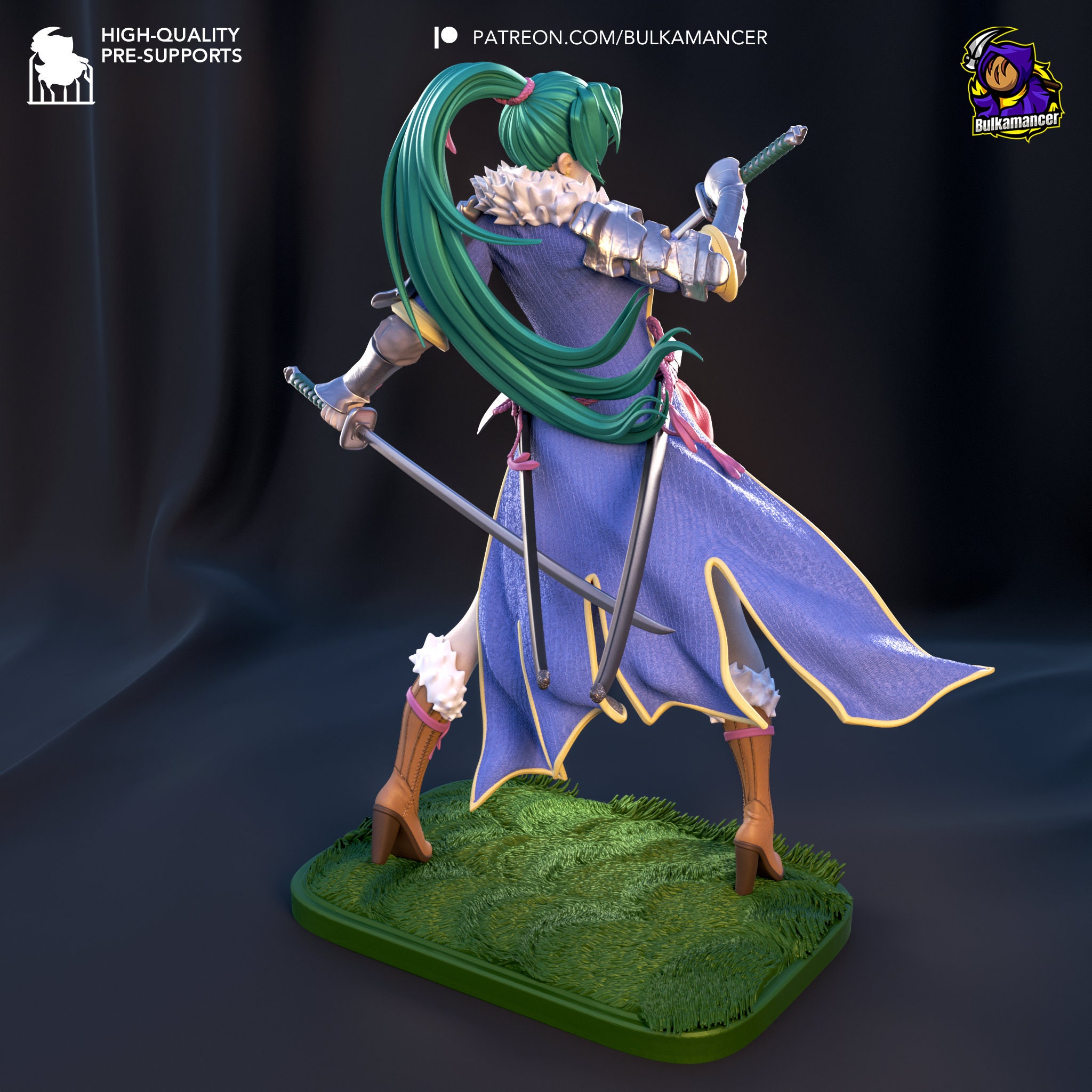 Lyn-fire Emblem 3d Printed Model Unassembled Unpainted - Etsy