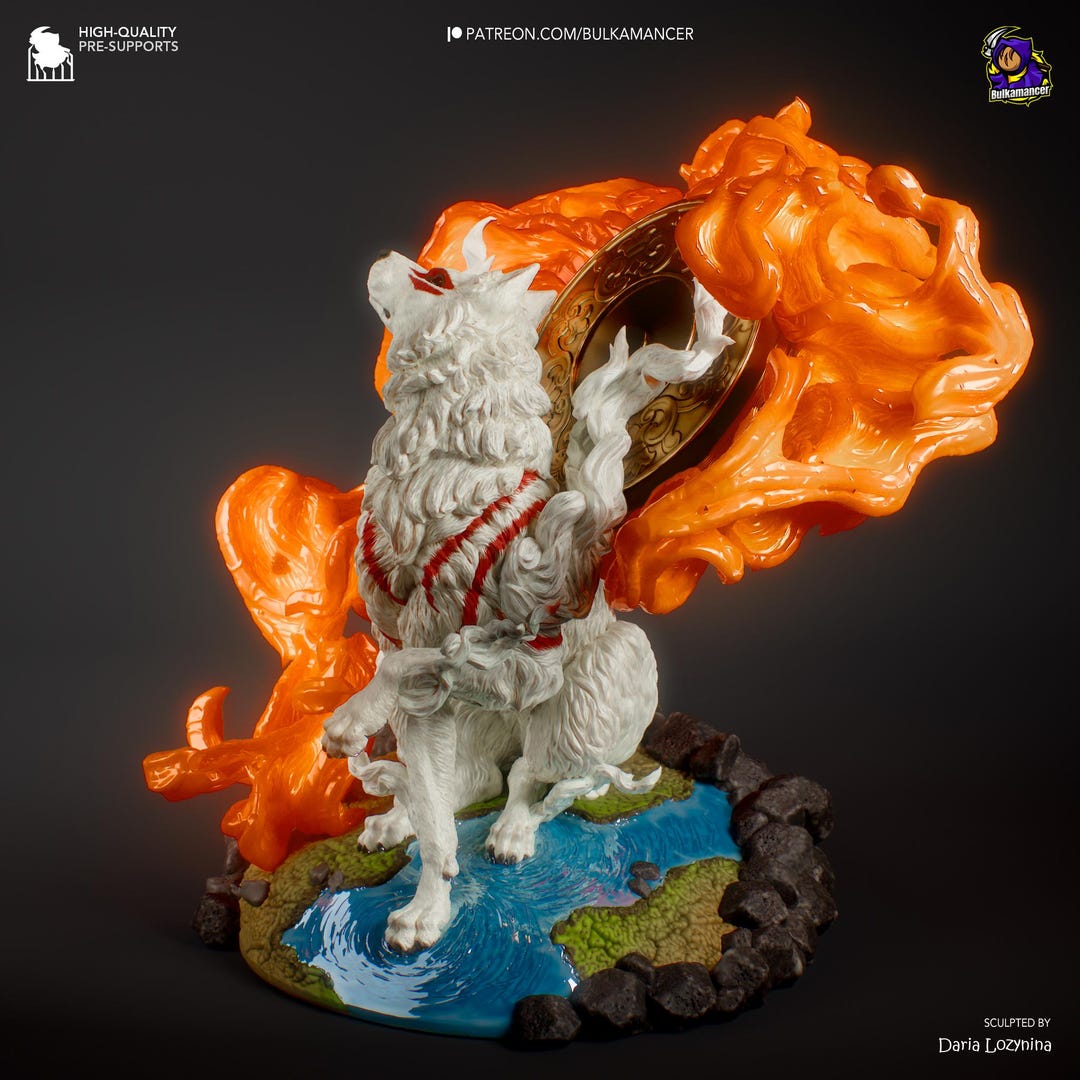 Amaterasu-bg3 | 3d Printed Model | UNASSEMBLED | UNPAINTED - Etsy