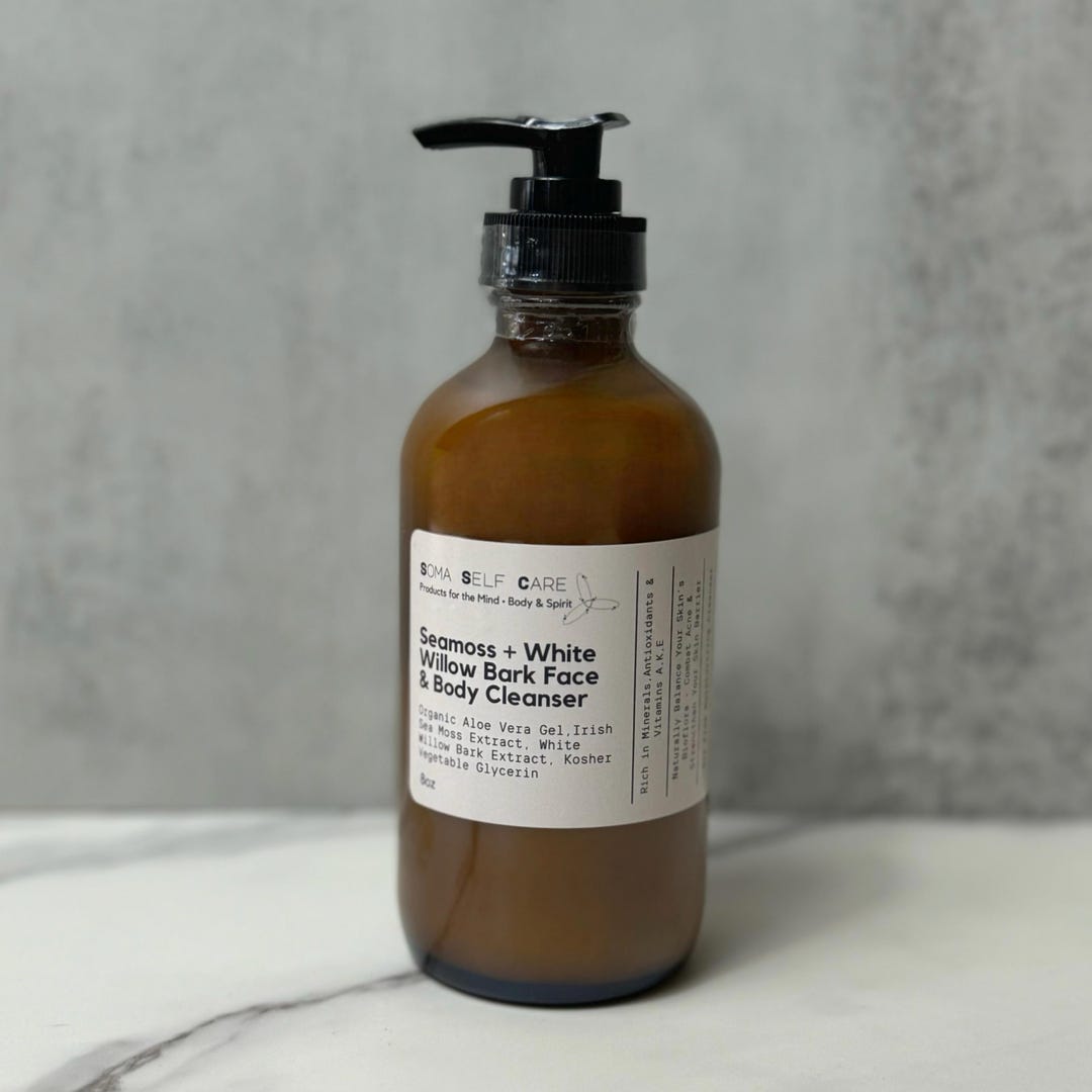 Seamoss + White Willow Bark Facial & Body Cleanser - Etsy