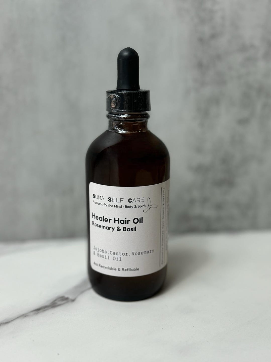 Healer Hair Oil - Rosemary Basil - Castor Jojoba - Simple Natural ...