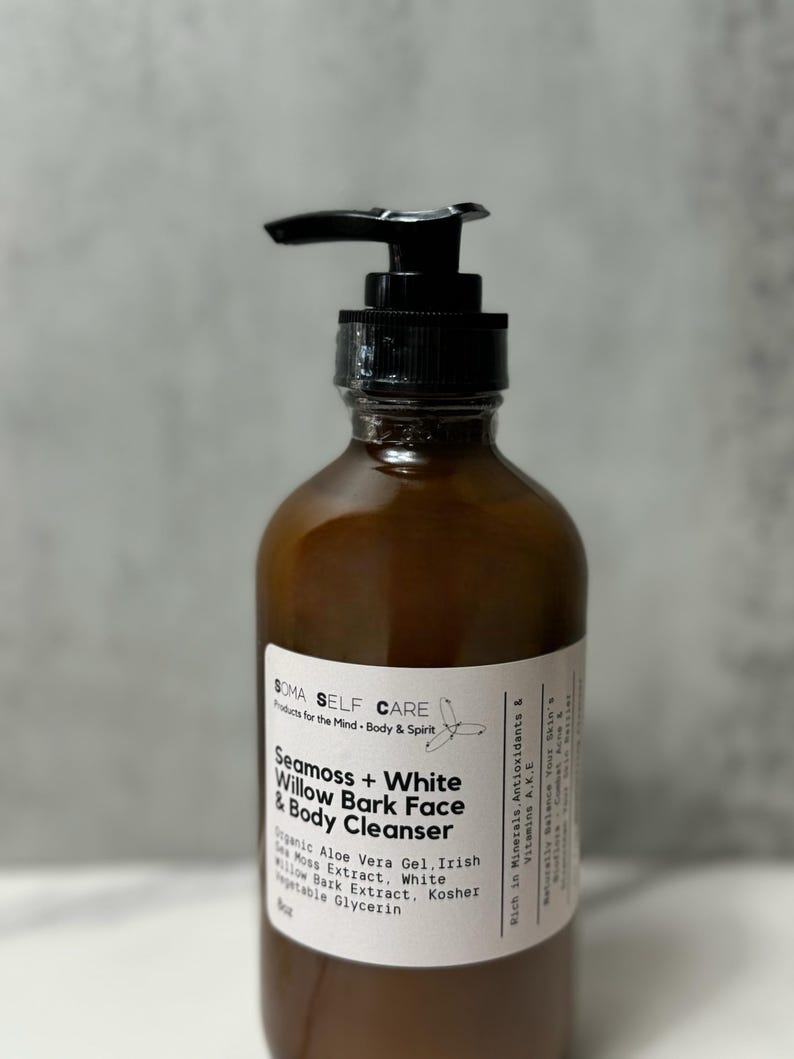 Seamoss + White Willow Bark Facial & Body Cleanser - Etsy