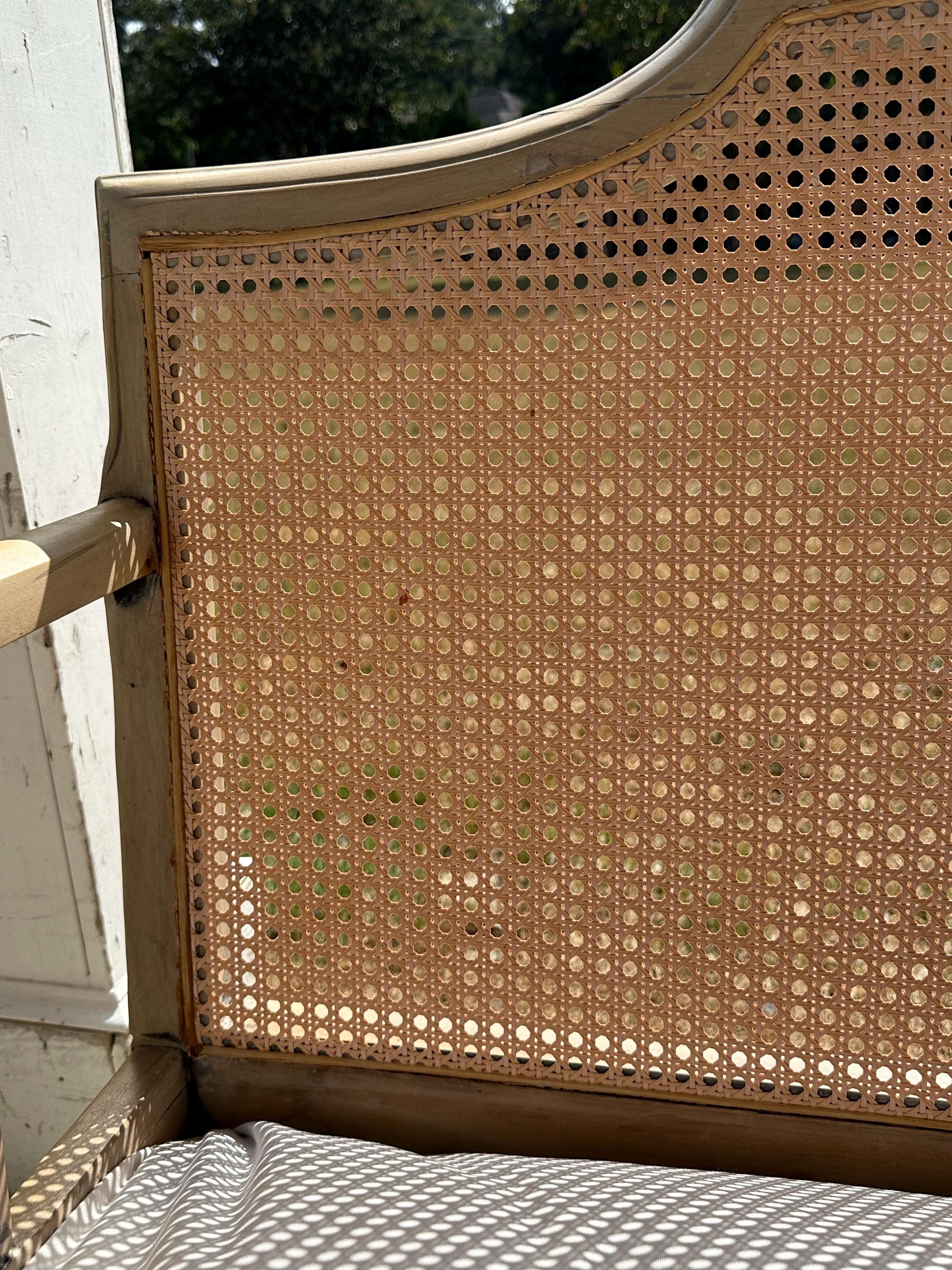 Refinished Luxury French Style Rattan Bench/couch - Etsy