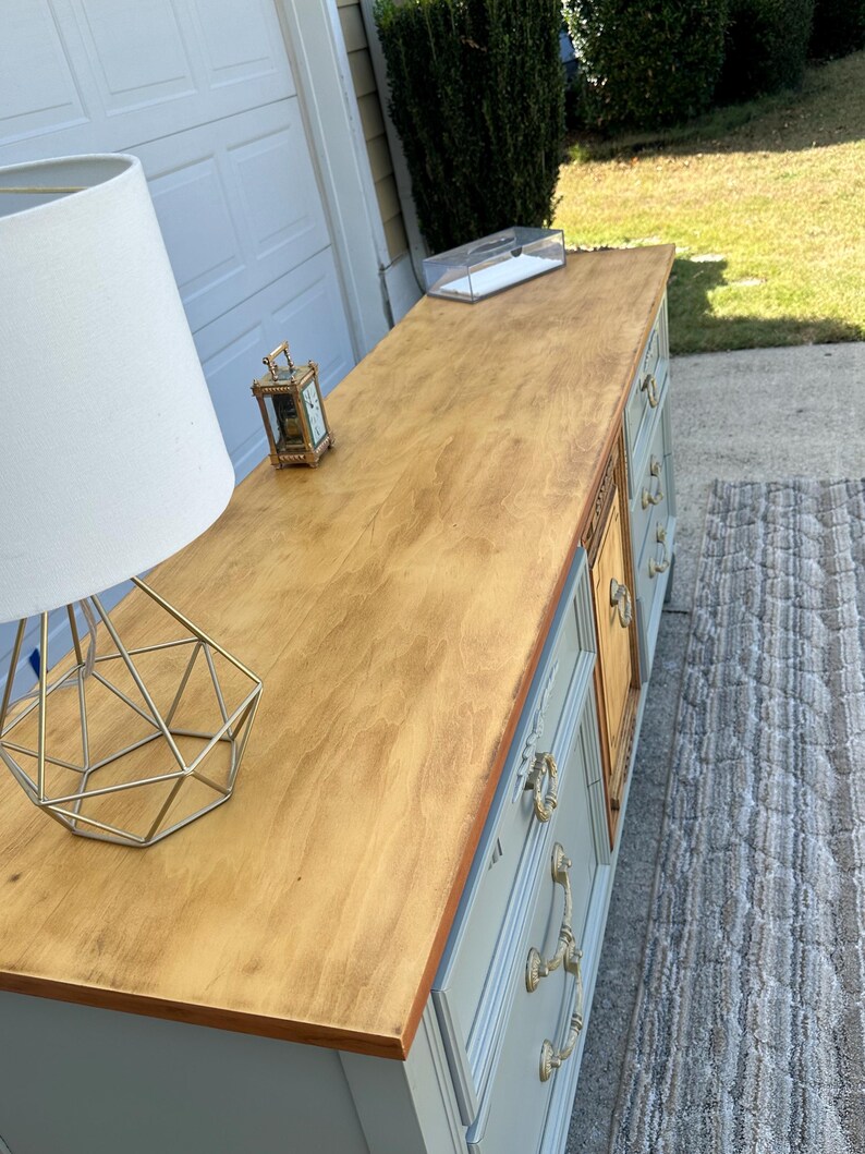 Dixie Grey Unique/ Antique/ Dresser / Entertainment Center - Etsy