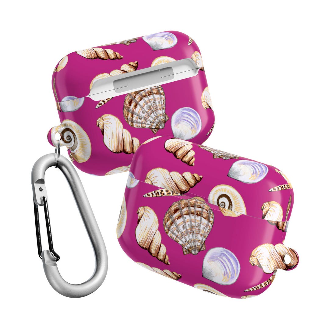 Hot Pink Beach Seashells AirPod and AirPod Pro Cases - Etsy