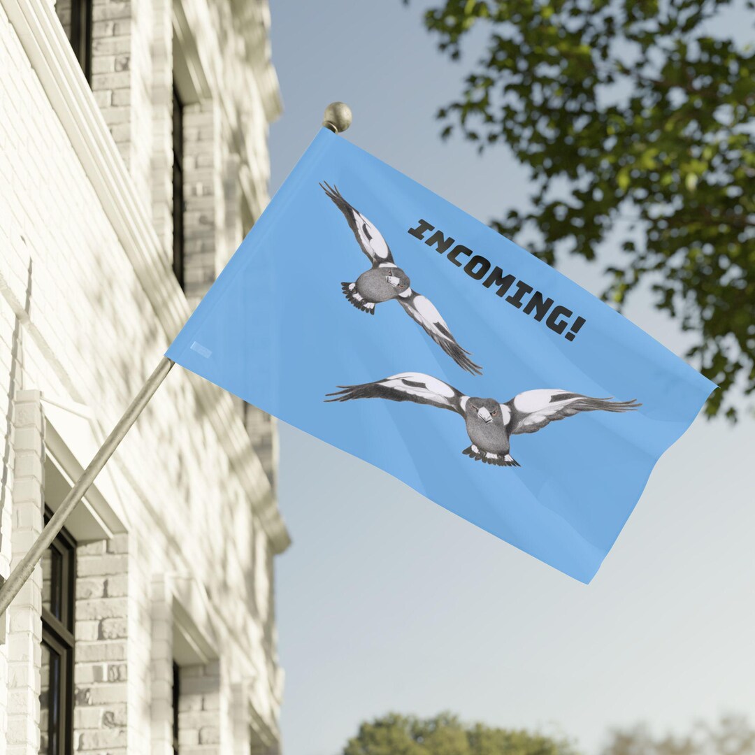Magpie Swooping Season Flag - Etsy