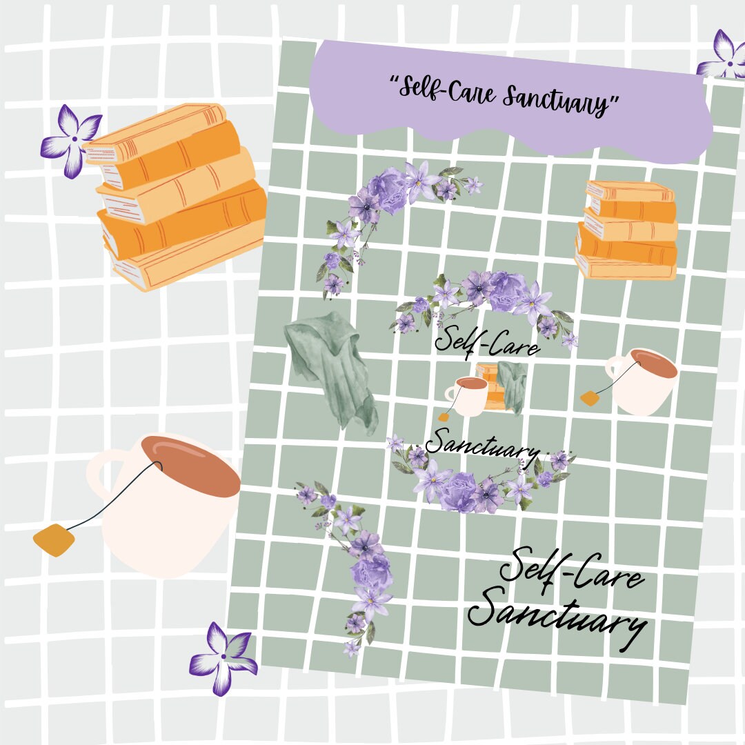 Self-care Sanctuary Sticker Sheet - Etsy
