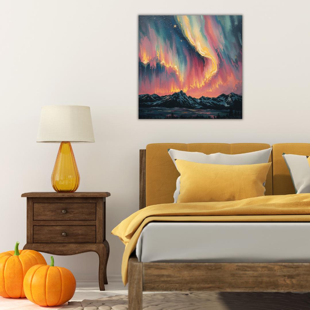 Northern Lights Wall Art Instant Download Aurora Borealis & Snowy ...