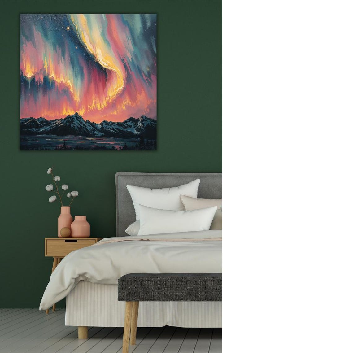 Northern Lights Wall Art Instant Download Aurora Borealis & Snowy ...