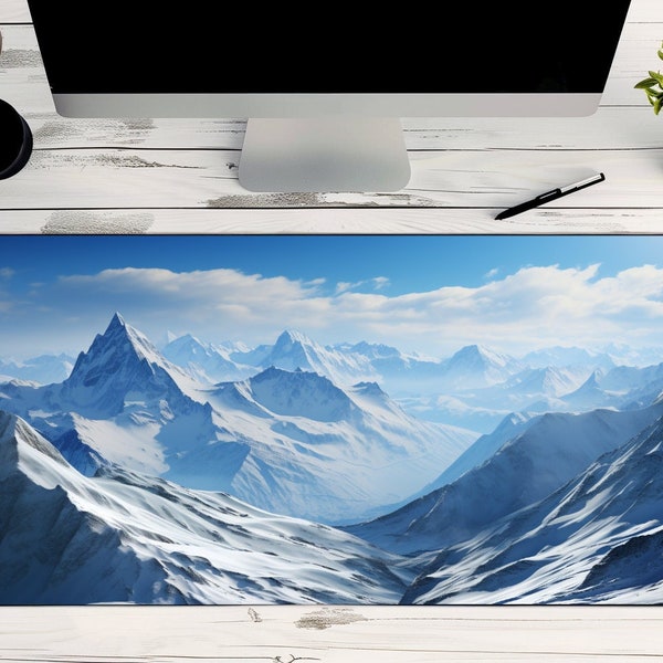 Snow Capped Mountain - Etsy