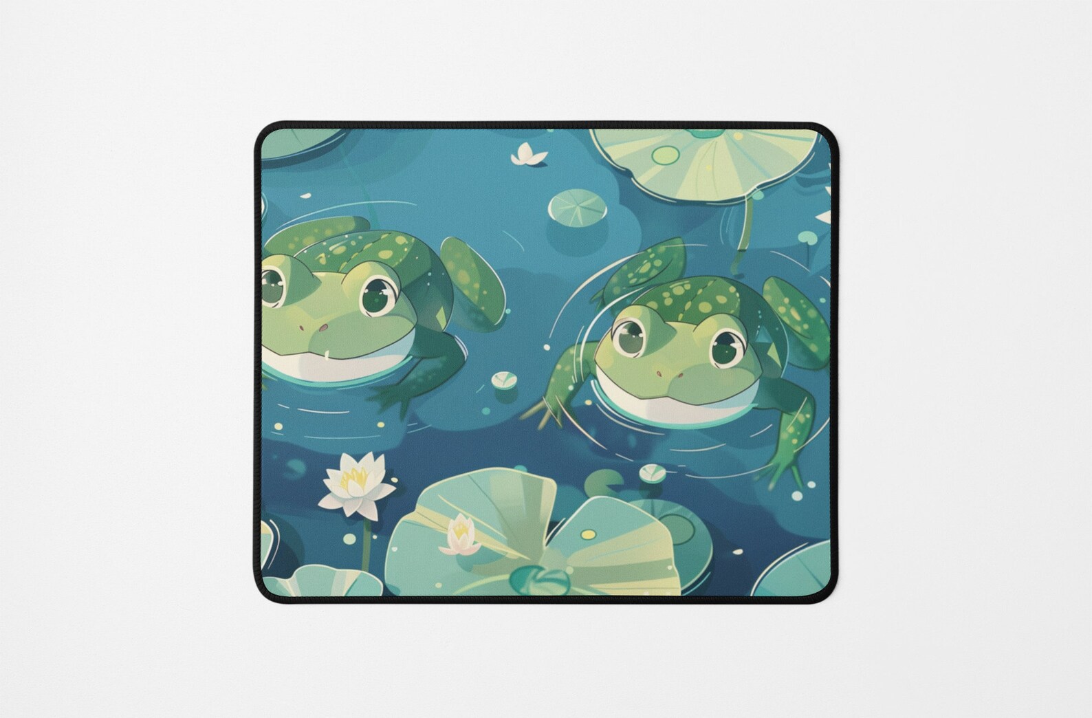 Cute Frog Lily Pad Desk Mat, Kawaii Animal Desk Pad, Large Gaming Mouse ...