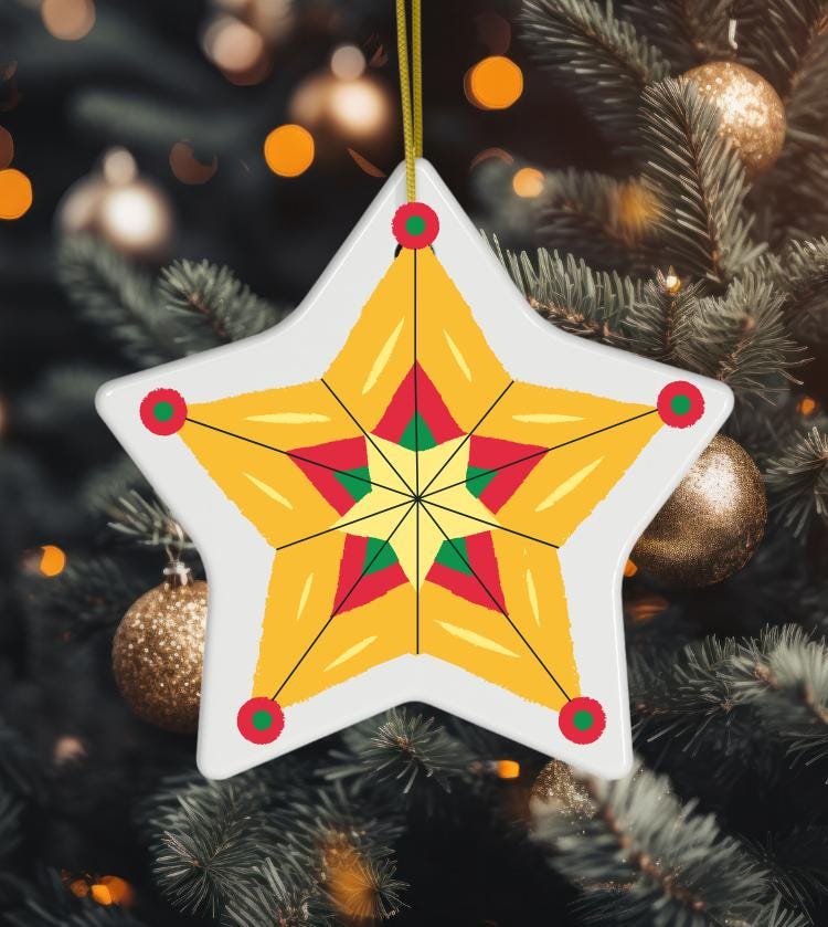 Parol Filipino Christmas Ornament, Paskong Pilipino, Star Ornament ...