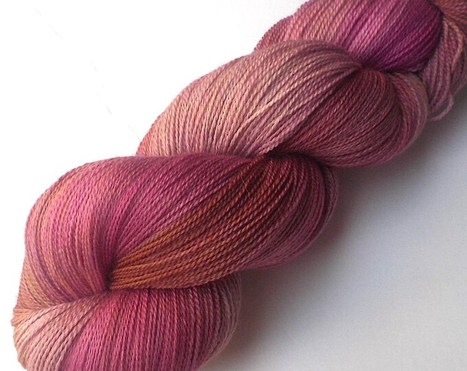 Hand Dyed Lace Yarn Silk and Merino Lace Yarn, 870 Yards, Soft ...