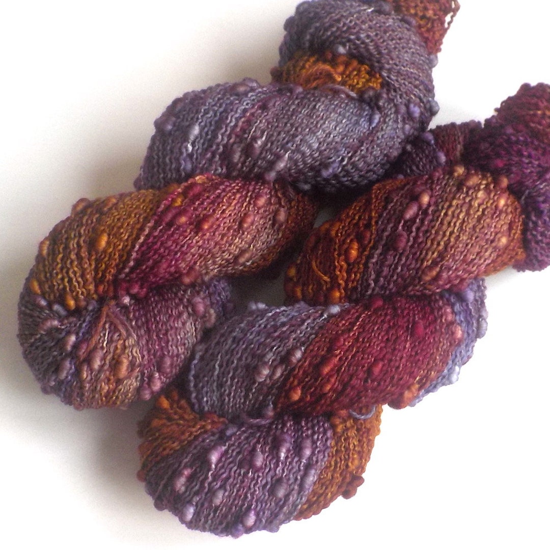 Slub Yarn Hand Dyed Sock Yarn Fingering - Magic Carpet - Etsy