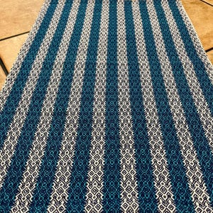 Handwoven Dishtowel Tea Towel Pure Cotton Dark Blue Pattern Stripes - Etsy