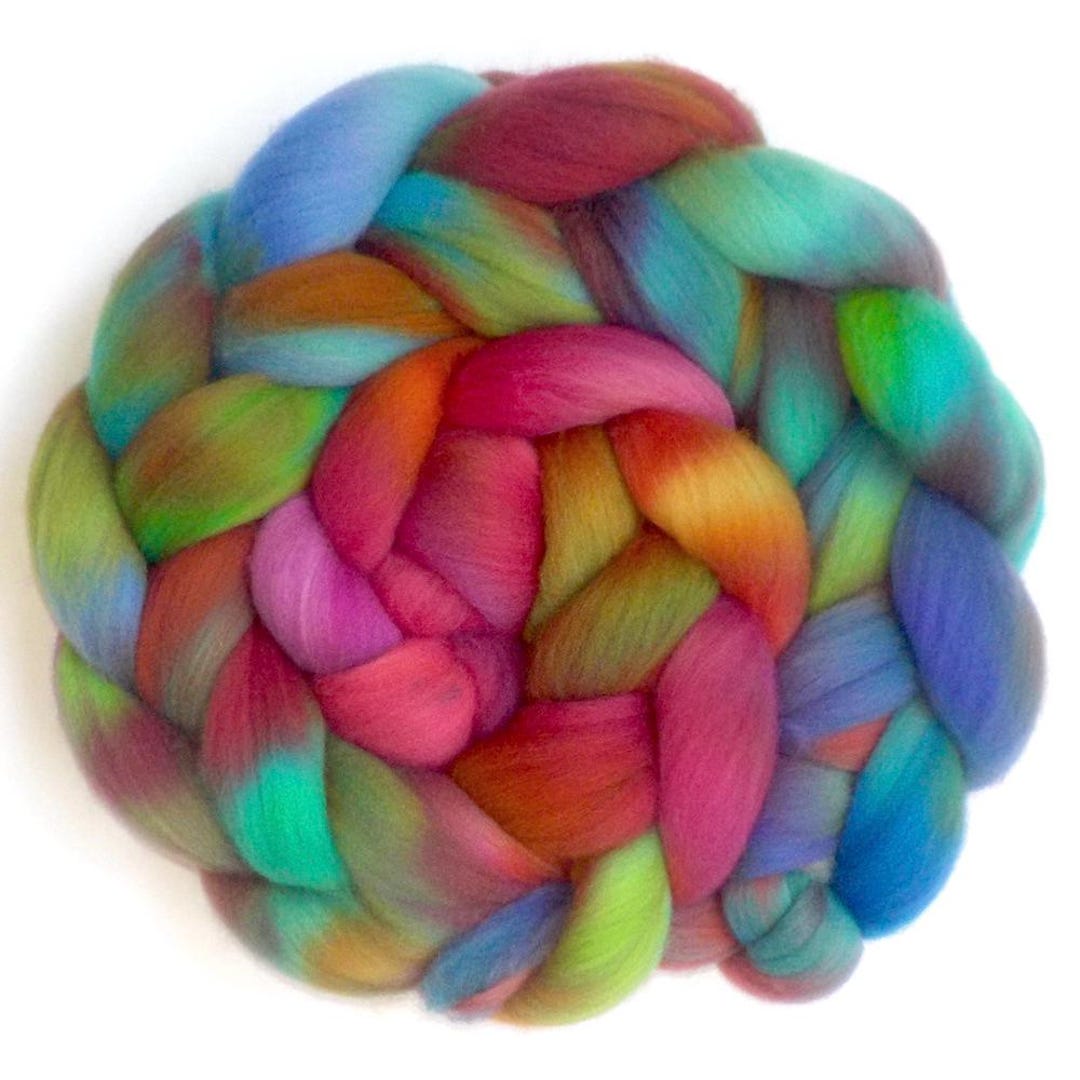 Roving Targhee Handdyed Combed Top Ocean Garden 5.4 Oz. - Etsy