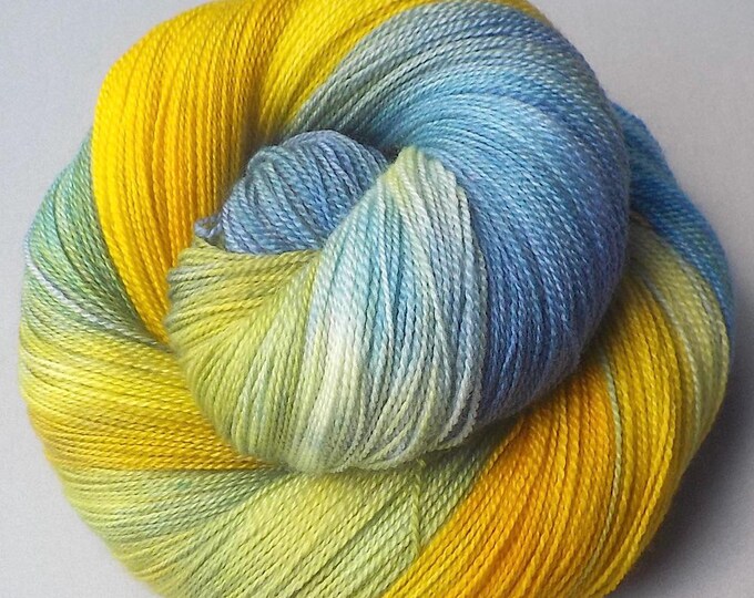 Lace Yarn Handdyed Superwash Merino Inky, 960 Yards - Etsy