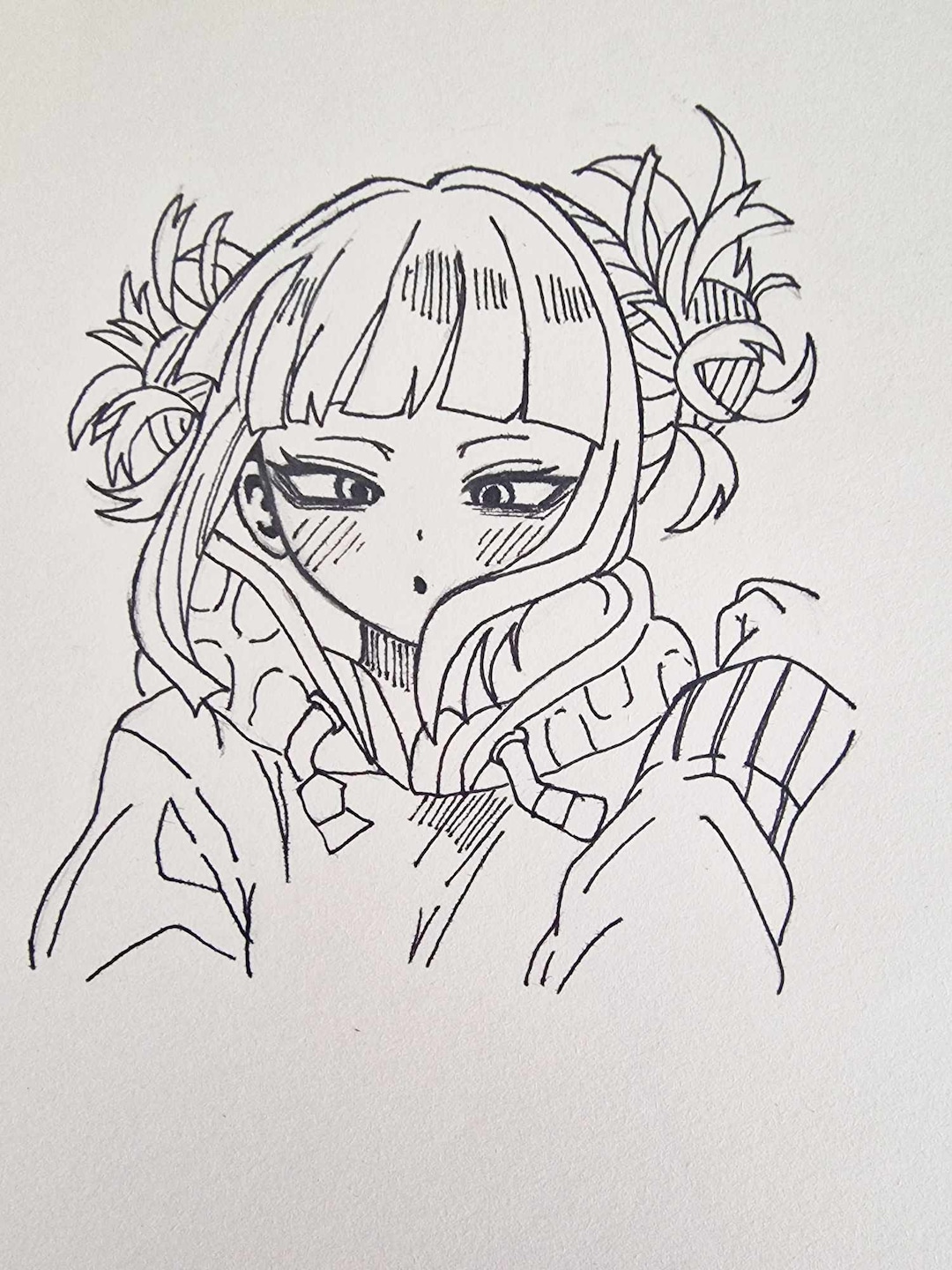 Anime Art Drawn by Hand - Etsy