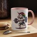 Barbell Curling Male Pride Unicorn Accent Coffee Mug (11, 15oz; Right ...