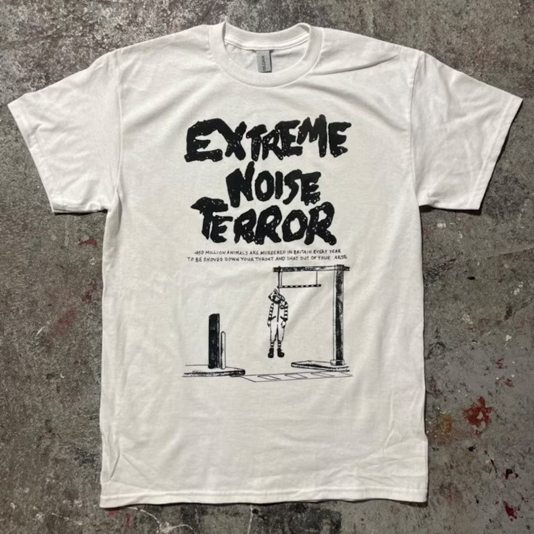 Extreme Noise Terror T Shirt Crust Punk Vintage Grindcore Hardcore Dystopia Disrupt Band ...