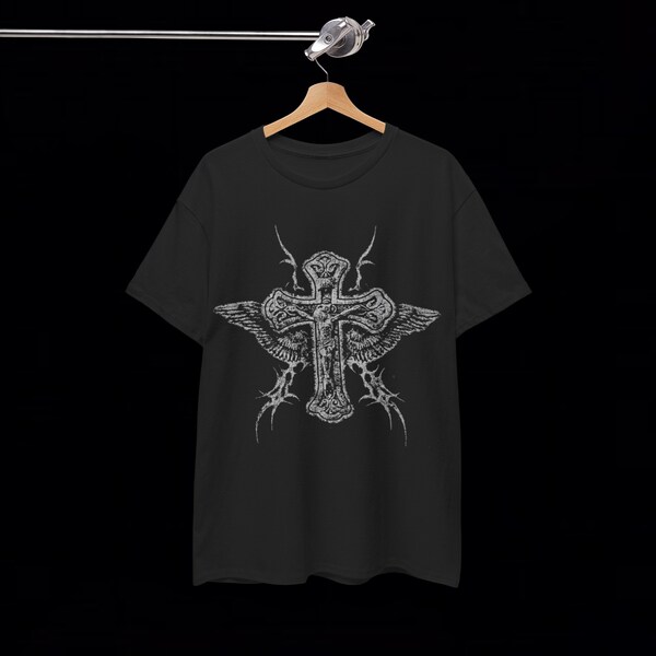 Vintage Cross Goth Shirt - Etsy