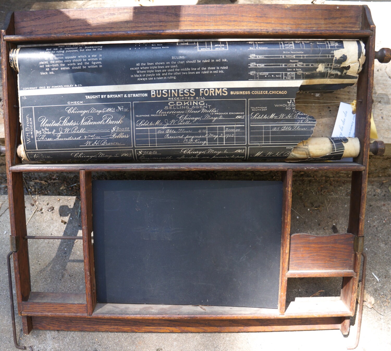 Antique Classroom Business Form Display Board 1903 - Etsy