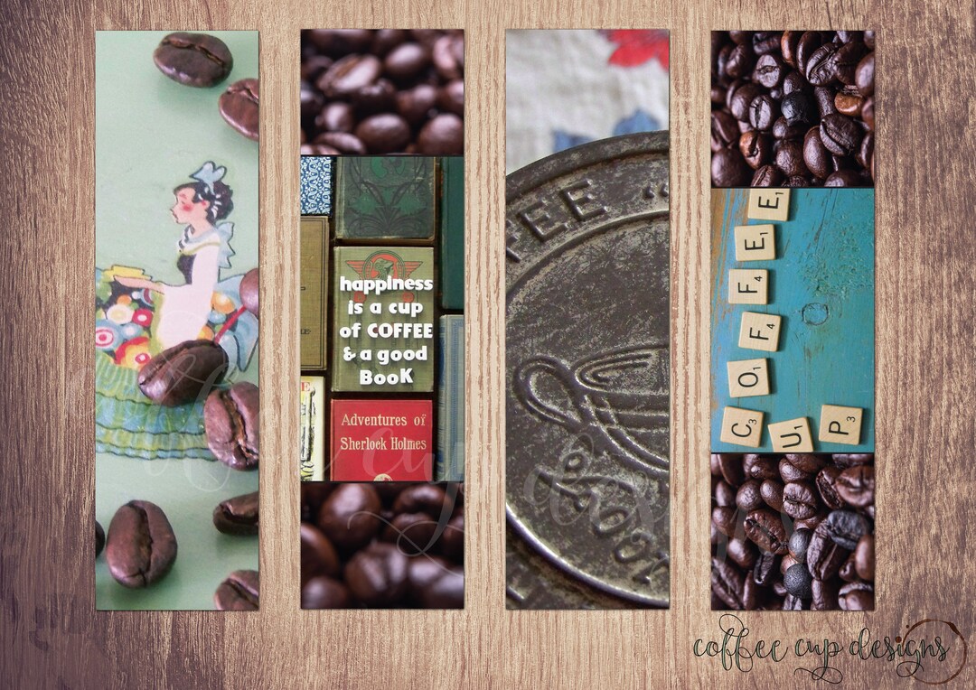 Coffee Inspired Bookmarks - Instant Download - Etsy
