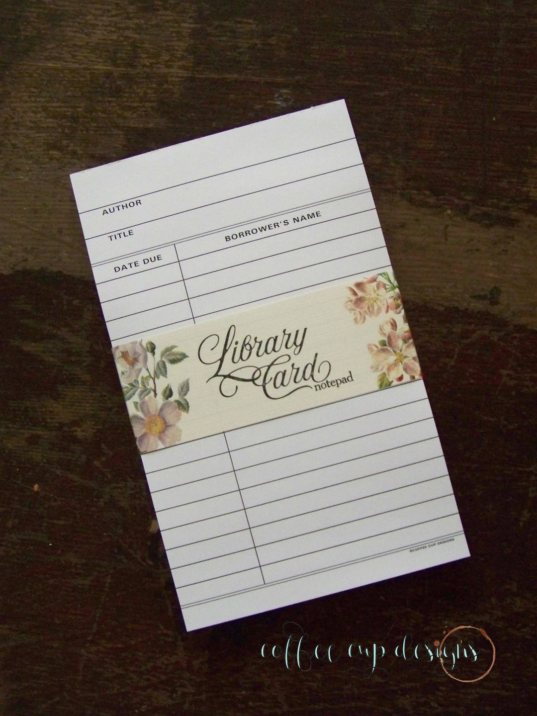 Library Card Notepad - Set of 2 - 50 Sheets per Pad - Etsy