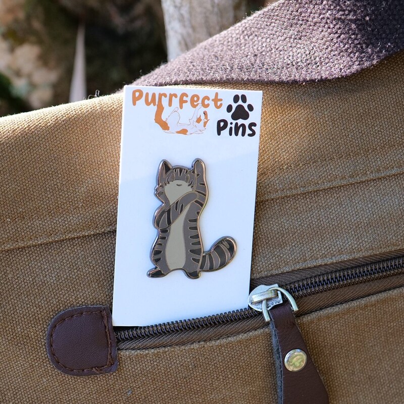 Cat Pin - Etsy