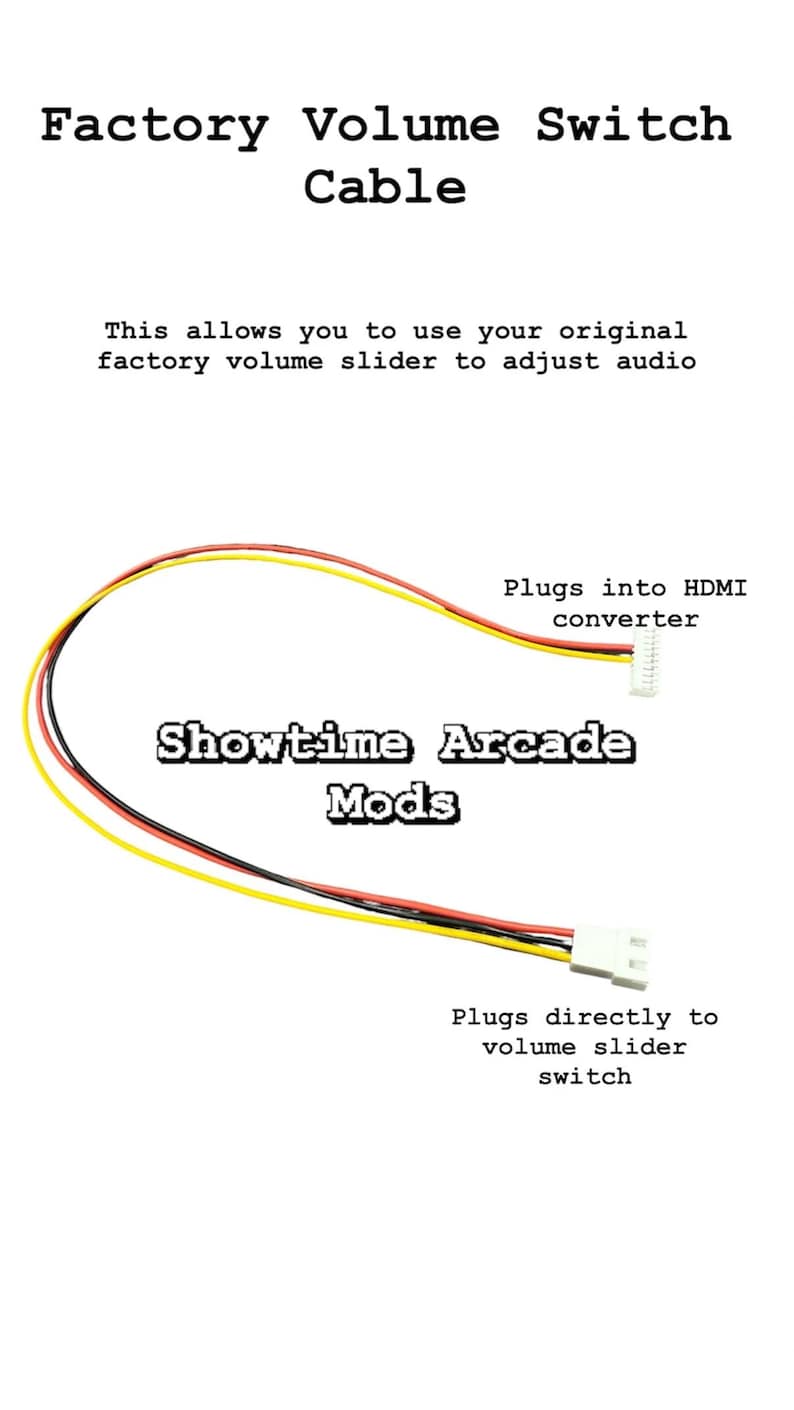 Arcade1up Volume Control Cable – Use Original Slider Switch With HDMI ...