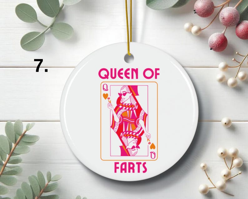 Ornament Exchange Embarrassing Inappropriate Gag Gift No Filter Ceramic ...