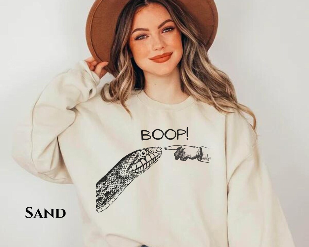 Snake Sweater Funny Snake Shirt Boop the Snake Sweatshirt Snake Gift ...