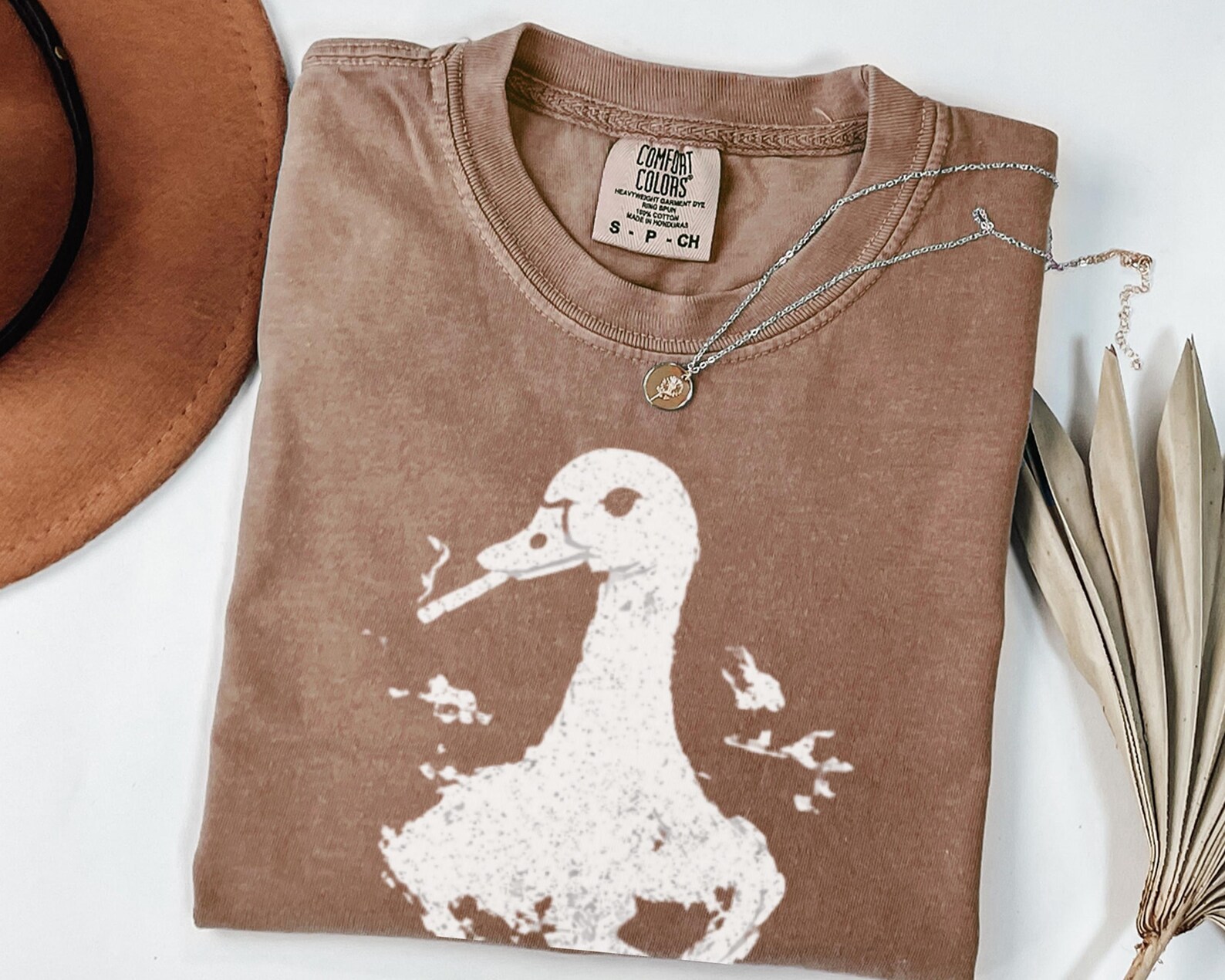 Vintage Grunge Goose Comfort Color T-shirt, Unhinged Goose Smoking a ...