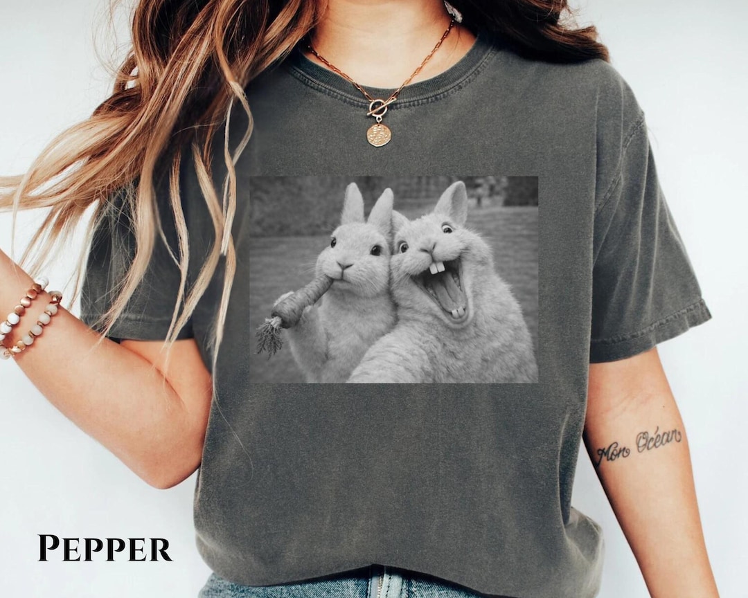 Unhinged Bunny Besties Funny Rabbit Shirt | Chaotic Easter Tee | Silly ...