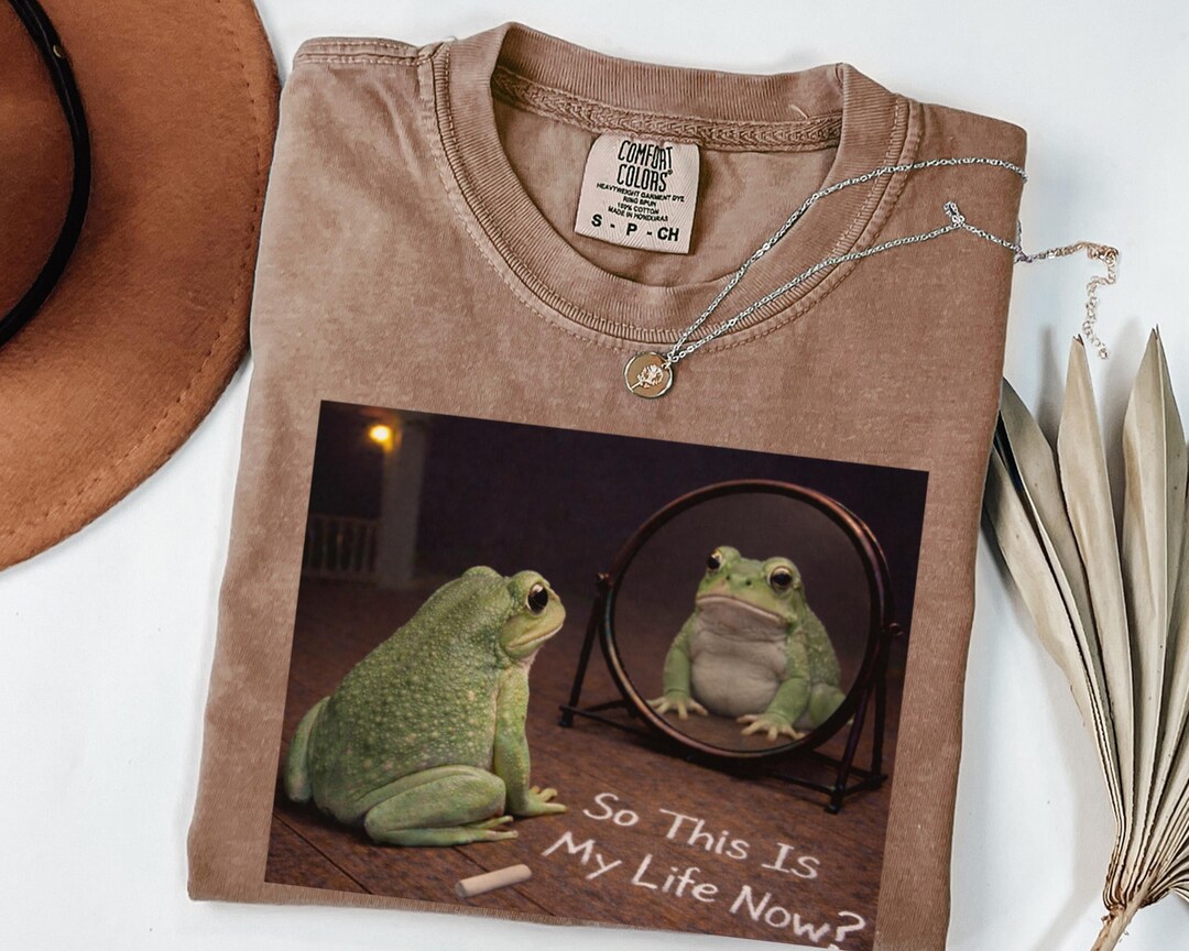 So This is My Life Now Frog Meme Shirt, Unisex Comfort Colors T-shirt ...
