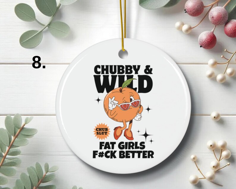 Ornament Exchange Embarrassing Inappropriate Gag Gift No Filter Ceramic ...