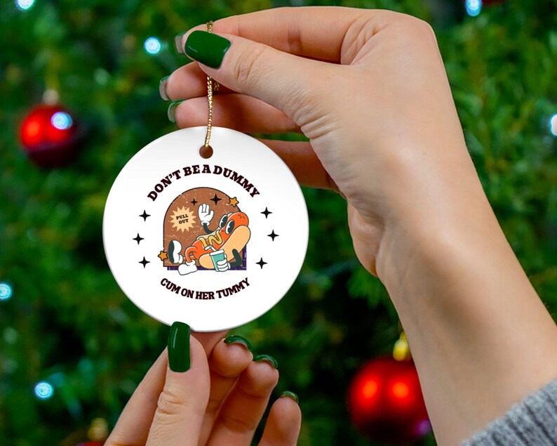 Ornament Exchange Embarrassing Inappropriate Gag Gift No Filter Ceramic ...