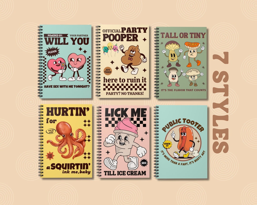 Inappropriate Spiral Notebook Funny Journal Gag Gift Embarrassing ...