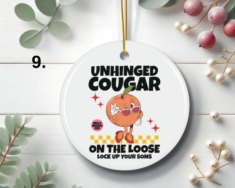 Ornament Exchange Embarrassing Inappropriate Gag Gift No Filter Ceramic ...
