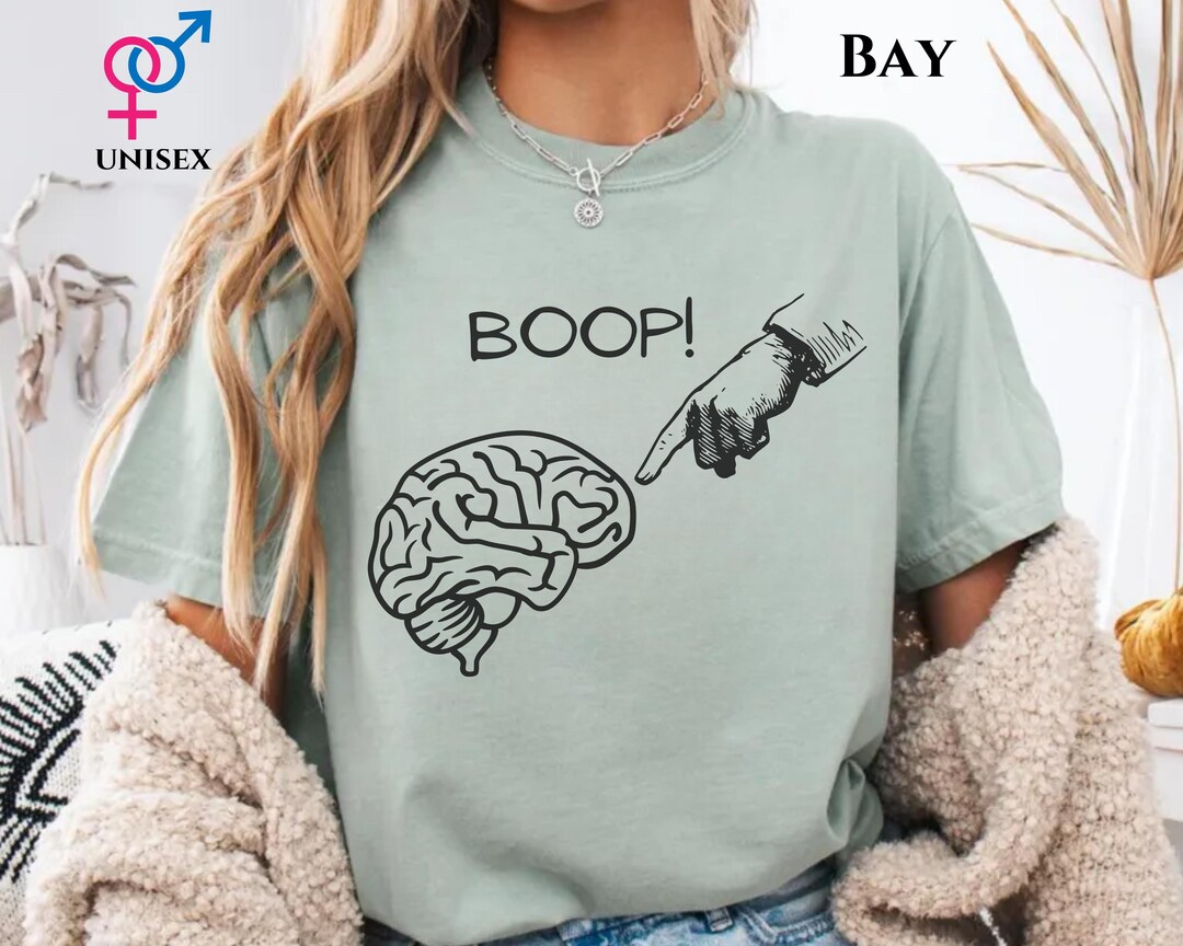 Brain Boop Neurologist Comfort Color Shirt Funny Mental Health Shirt ...