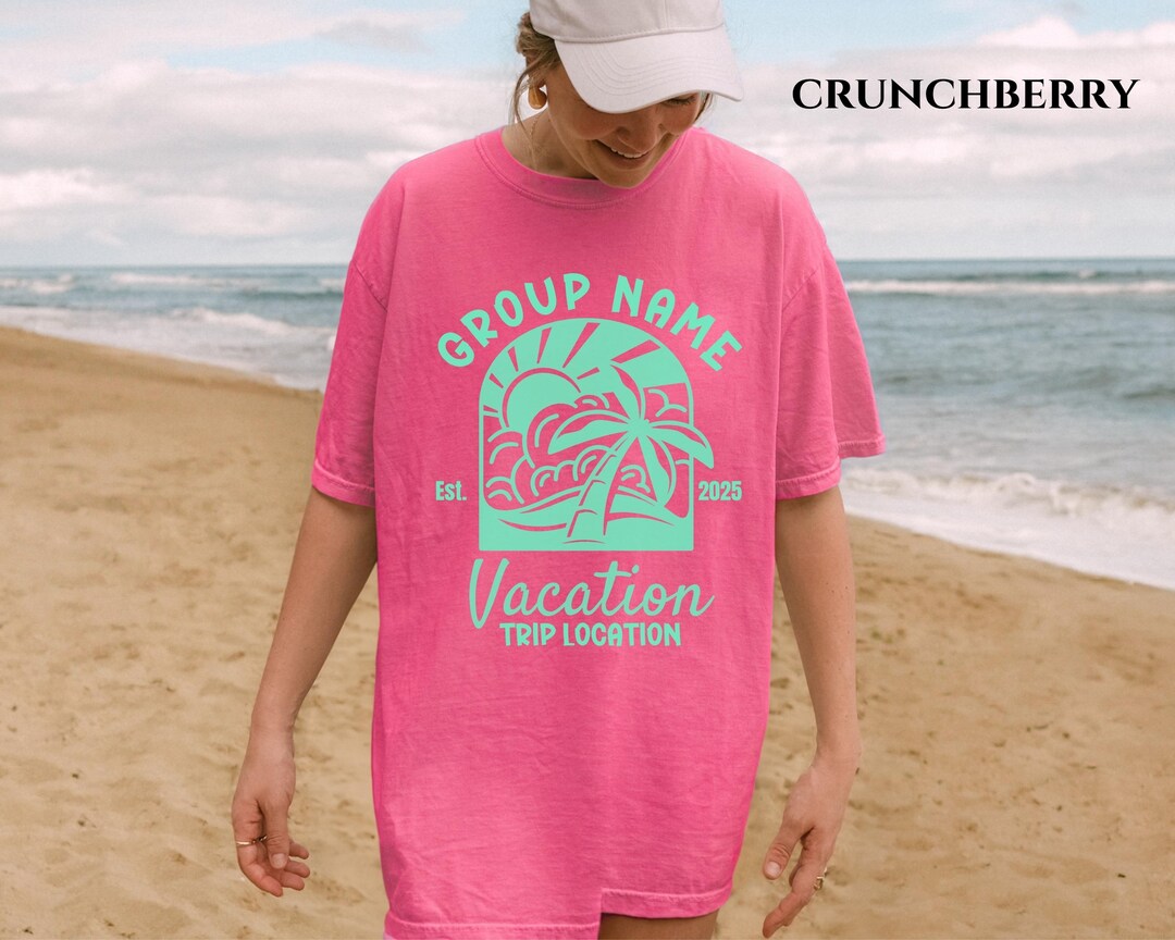 Group Comfort Color T-shirt Custom Matching Beach Vacation Shirts ...